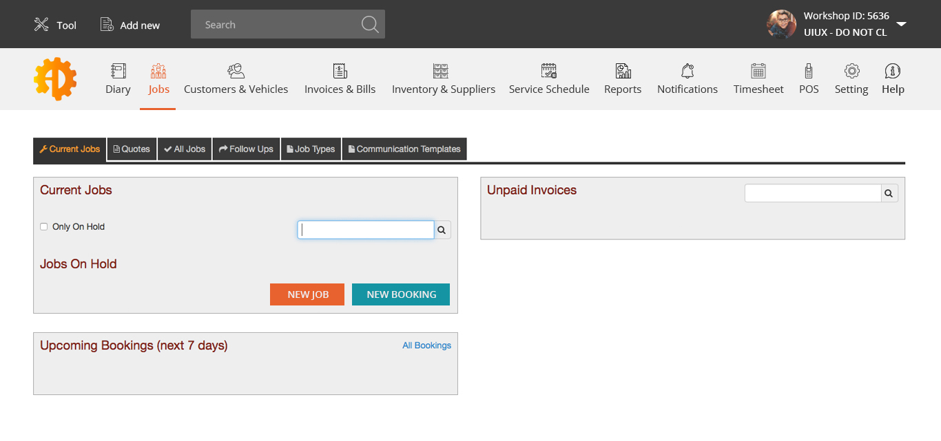 MechanicDesk Portal – Lily Designer